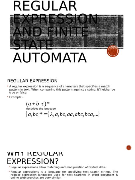 Lecture 4 Regular Expression Pdf Regular Expression Metalogic