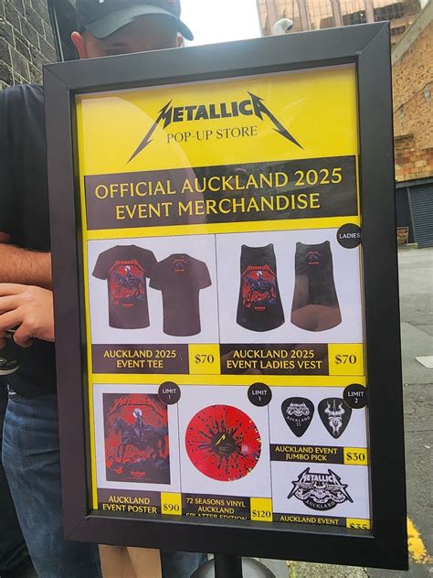Queues Build For Limited Metallica Merch Before Sold Out Eden Park Concert