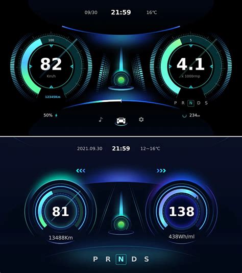 【素材能量站】ui 车载 界面 设计 仪表盘 1051318 花瓣网
