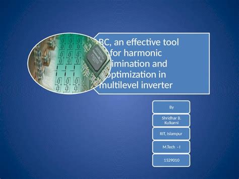 PPTX ABC An Effective Tool For Selective Harmonic Elimination In