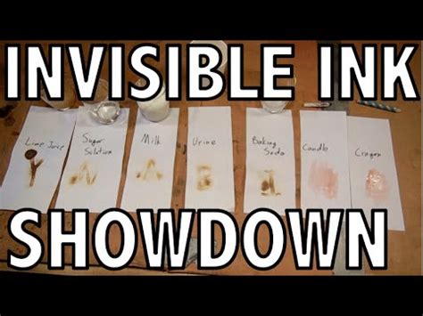 Testing 11 Different Invisible Inks Youtube