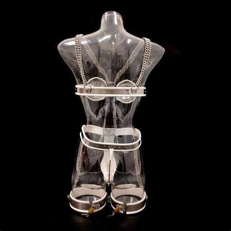 Supply New Stainless Steel Bra And T Shaped Female Chastity Belt Bdsm