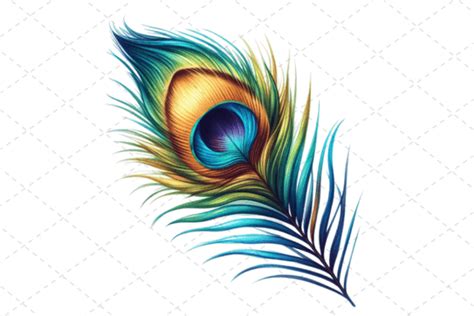 Peacock Fiesta Watercolor Feather Graphic By Design Store · Creative