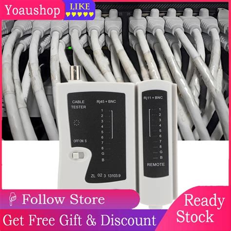 Yoaushop Garosa Cable Tester Professional Rj45 Bnc Fast Accurate Testing Network Phone Wire Test