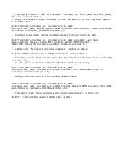 Activity13 Sql This Query Returns A List Of Customers Customer Id