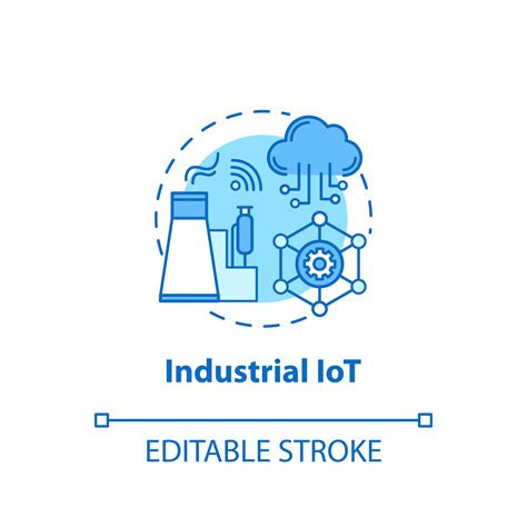 Industrial Iot Concept Icon 3529606 Vector Art At Vecteezy