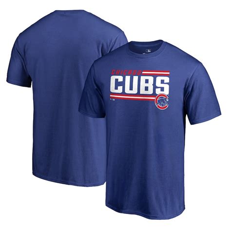 Mens Chicago Cubs Fanatics Red Onside Stripe Big And Tall T Shirt