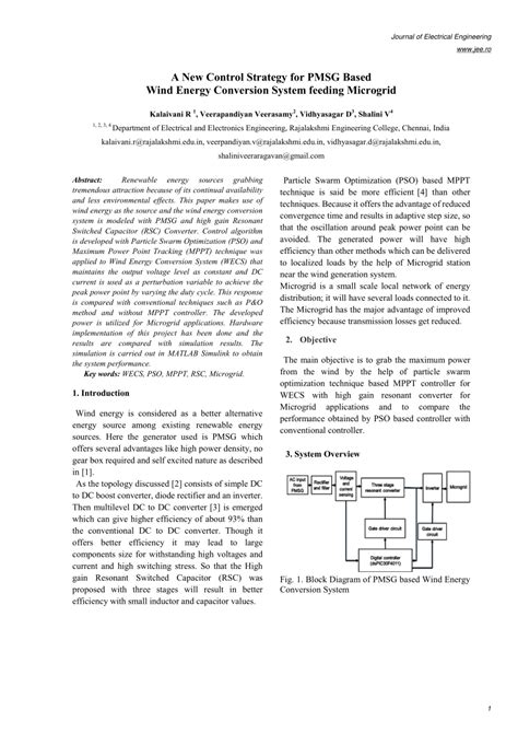 Pdf A New Control Strategy For Pmsg Based Wind Energy Conversion