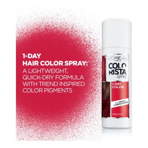 Loreal Paris Colorista Temporary Red Hair Color Spray 20 Oz Qfc
