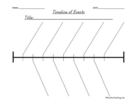 Graphic Organizer Timeline Template