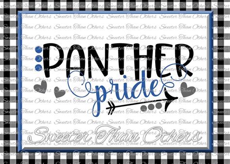 Panther Pride Svg Football Panther Baseball Panther Etsy