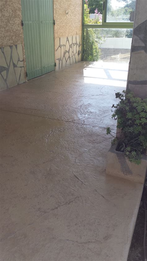 Allée De Garage Terrasse Et Véranda En Béton Imprimé Univers Béton