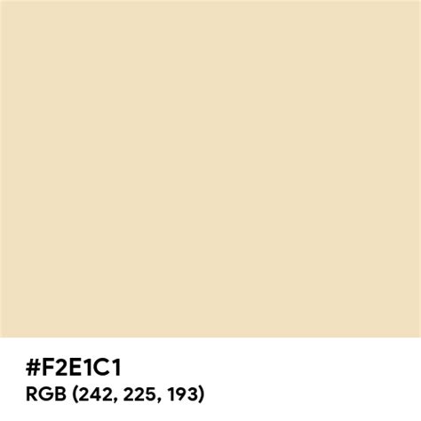 Cream Pudding Color Hex Code Is F2e1c1