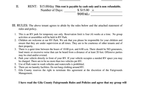 Rv Space Rental Form Fill Online Printable Fillable Blank Throughout Rv Rental Agreement