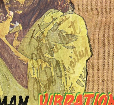 Lot Detail Bob Marley Signed Rastaman Vibration Album Jsa And Real