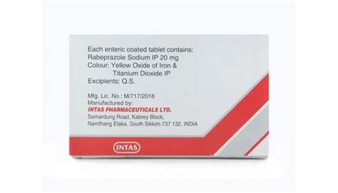 Rabeprazole Tablets 20mg At Best Price In Mumbai By Al Quraish Medicine And Convenience Store Id