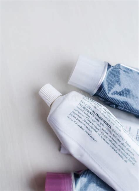 A Tube Of Natural Toothpaste With Safe Ingredients Is Lying On The Table List Of Natural