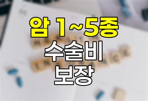 흥국화재 암 1~5종수술비 차별화된 암 수술 보장 체계 메모리유