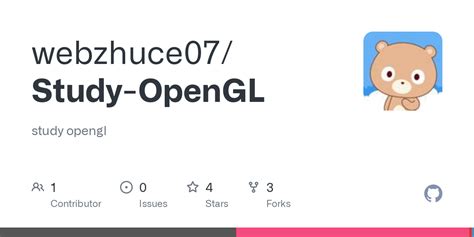 GitHub Webzhuce07 Study OpenGL Study Opengl