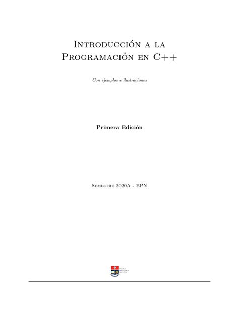 Programaci N 1 Pdf Entorno De Desarrollo Integrado C