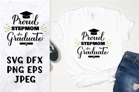 Proud Stepmom Of A Graduate Svg Graphic By Labelezoka · Creative Fabrica
