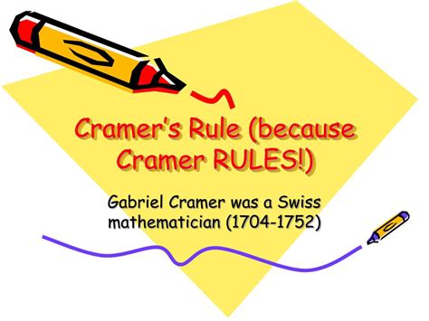 PPT 3 3 Determinants Cramers Rule PowerPoint Presentation ID 4019653