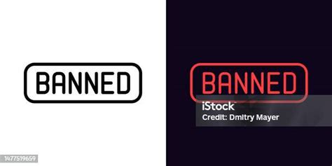 윤곽선 금지 아이콘 편집 가능한 획 텍스트 금지 금지 및 제한 픽토그램 금지 및 불법 방법 금지 된 콘텐츠 규칙 위반 금수 조치 및 제재 경계 표지에 대한 스톡 벡터 아트