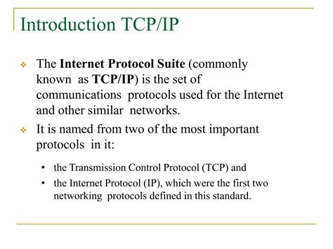 Tcp Ip Protocol Suite Simple Explanation Pptx
