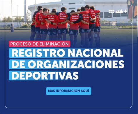 Informe sobre proceso de eliminación de organizaciones deportivas del