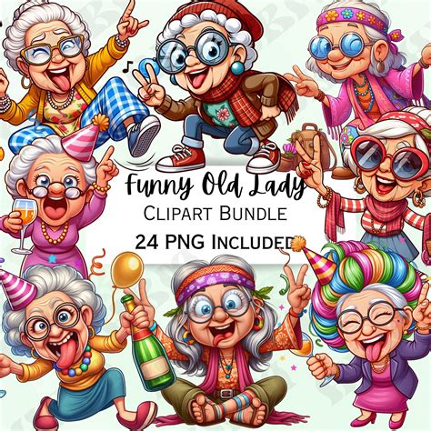 Funny Old Lady Cartoons