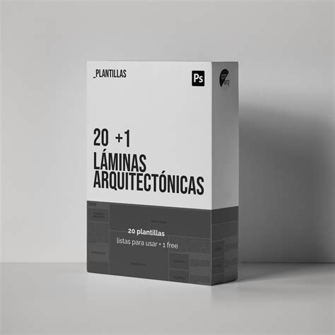 Pack De Plantillas Para Láminas Arquitectónicas Photoshop Fácil