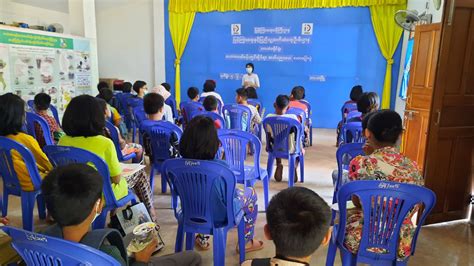 ဘားအံခရိုင် လူထုအခြေပြုဗဟိုဌာန Community Centreခန်းမတွင် သဘာဝပတ်ဝန်းက
