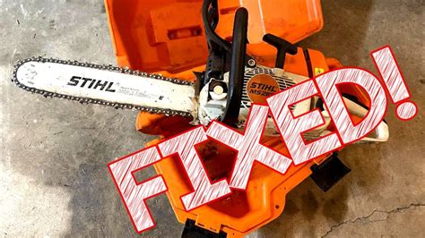 Fixed Why Dave S Stihl Chainsaw Was Leaking Chain Oil Youtube