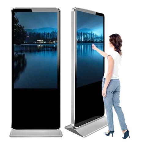 Touch Screen Floor Standing Lcd Digital Signage And Display Touch