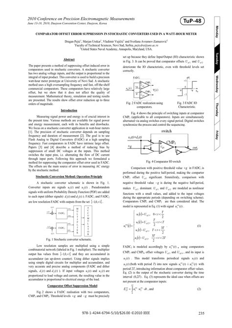Pdf Comparator Offset Error Suppression In Stochastic Converters Used