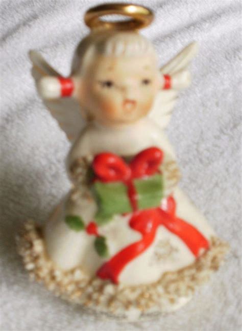 Vtg 1950s Lefton Birthday December Angel Figurine Ar1987 Christmas