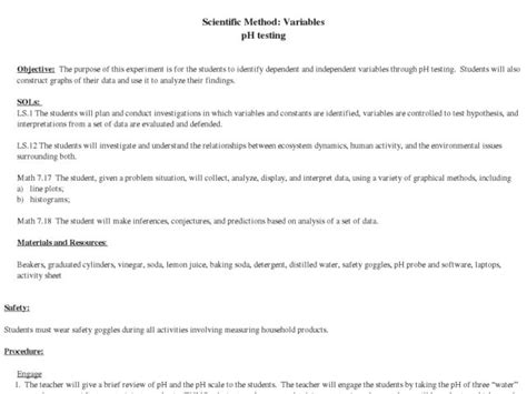 Ph Testing Lesson Plan For 7th 10th Grade Lesson Planet