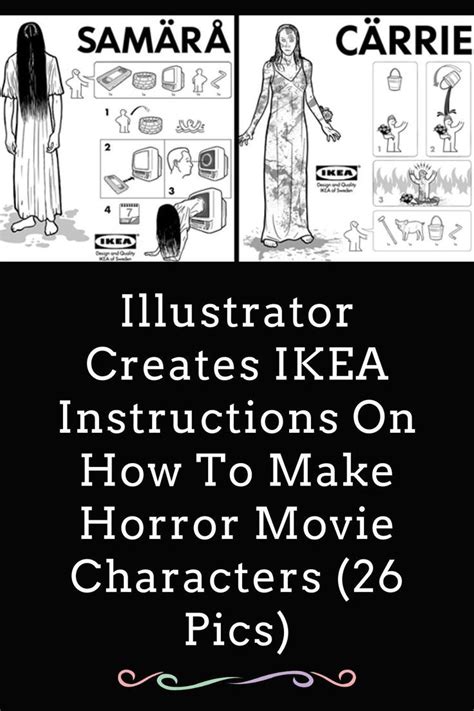 Illustrator Creates Ikea Instructions On How To Make Horror Movie