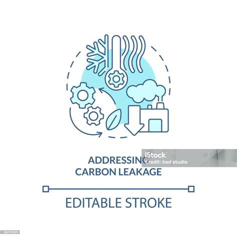 2d Addressing Carbon Leakage Concept Icon Stock Illustration Download Image Now Alertness