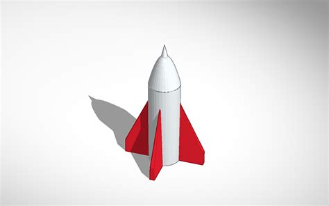 3d Design Roket By Clk Tinkercad