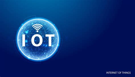 Abstract Iot Internet Of Things Blue Background Image Circle Digital