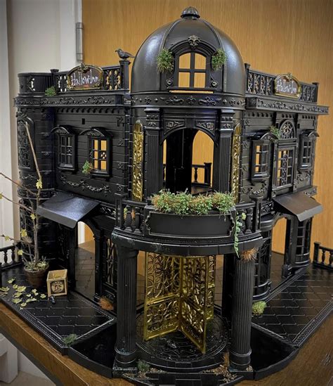 Diy Haunted Dollhouse With Spooky Balconies