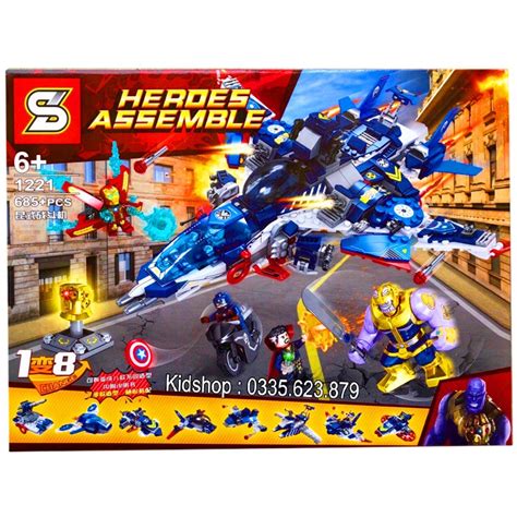 Bộ Lego Xếp Hình Ninjago Biệt Đội Siêu Anh Hùng Avengers Gồm 685 Chi