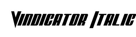 Vindicator Italic Font Download For Free