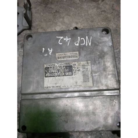 Toyota Vios Ncp42 At Module Ecu 89661 0d250 1nz Fe Shopee Malaysia