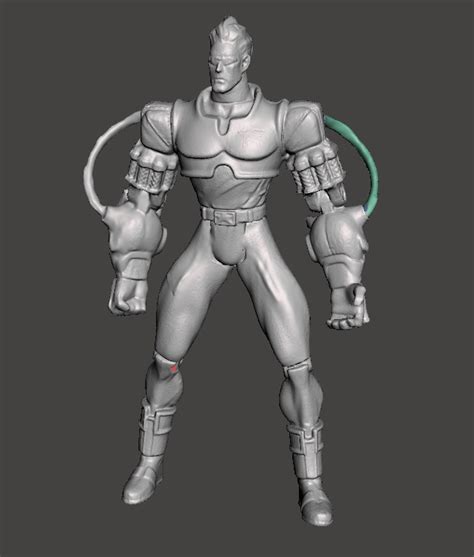 stl file captain commando capcom sncom snk marvel toybiz 90・3d