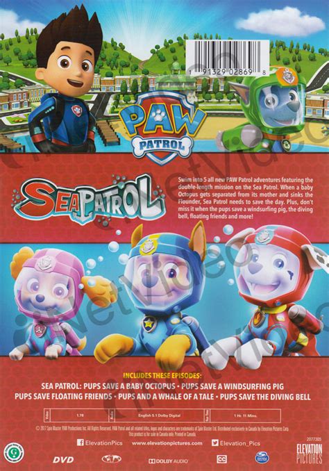 Paw Patrol Sea Patrol On Dvd Movie