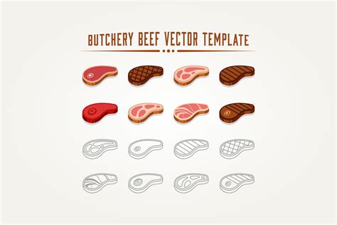 Beef Icon Vector