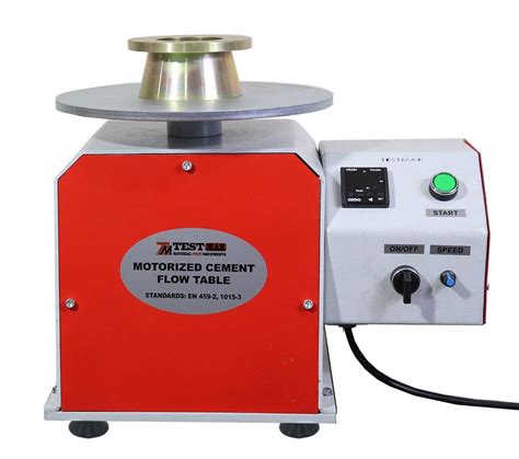 Cement Flow Table Physical And Chemical Properties Of Cement