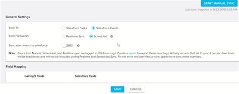 Configure Timeline Activity Sync Gainsight Inc
